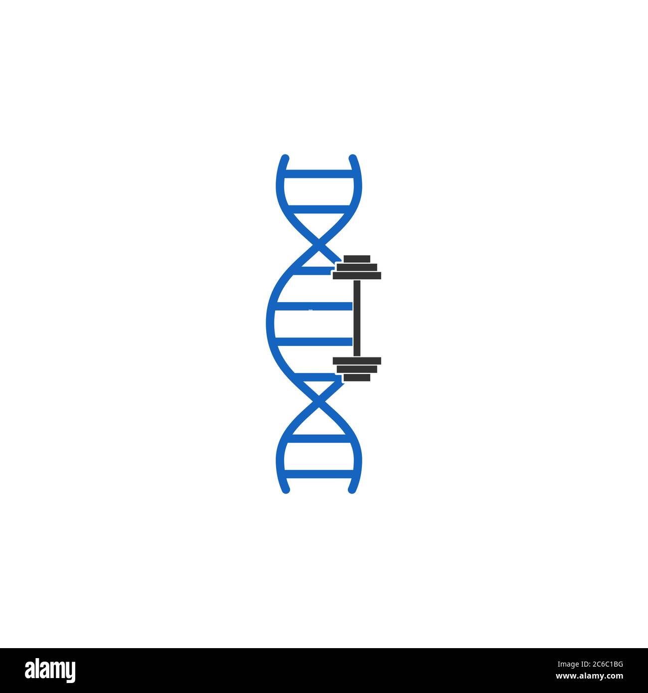 dna barbells vector design template illustration Stock Vector Image ...