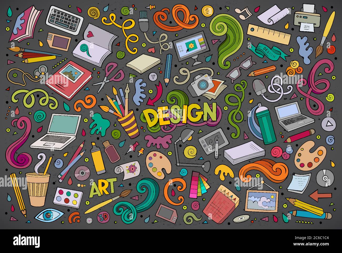 Vector set of design theme items Stock Vector Image & Art - Alamy
