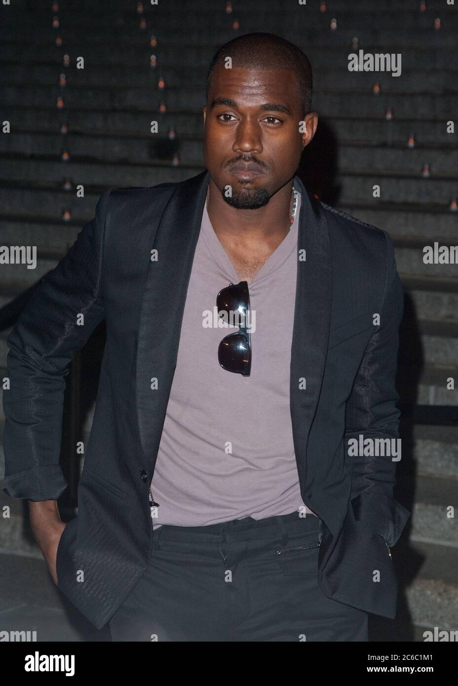 Rapper Kanye West attends the Vanity Fair Party during the 8th Annual ...
