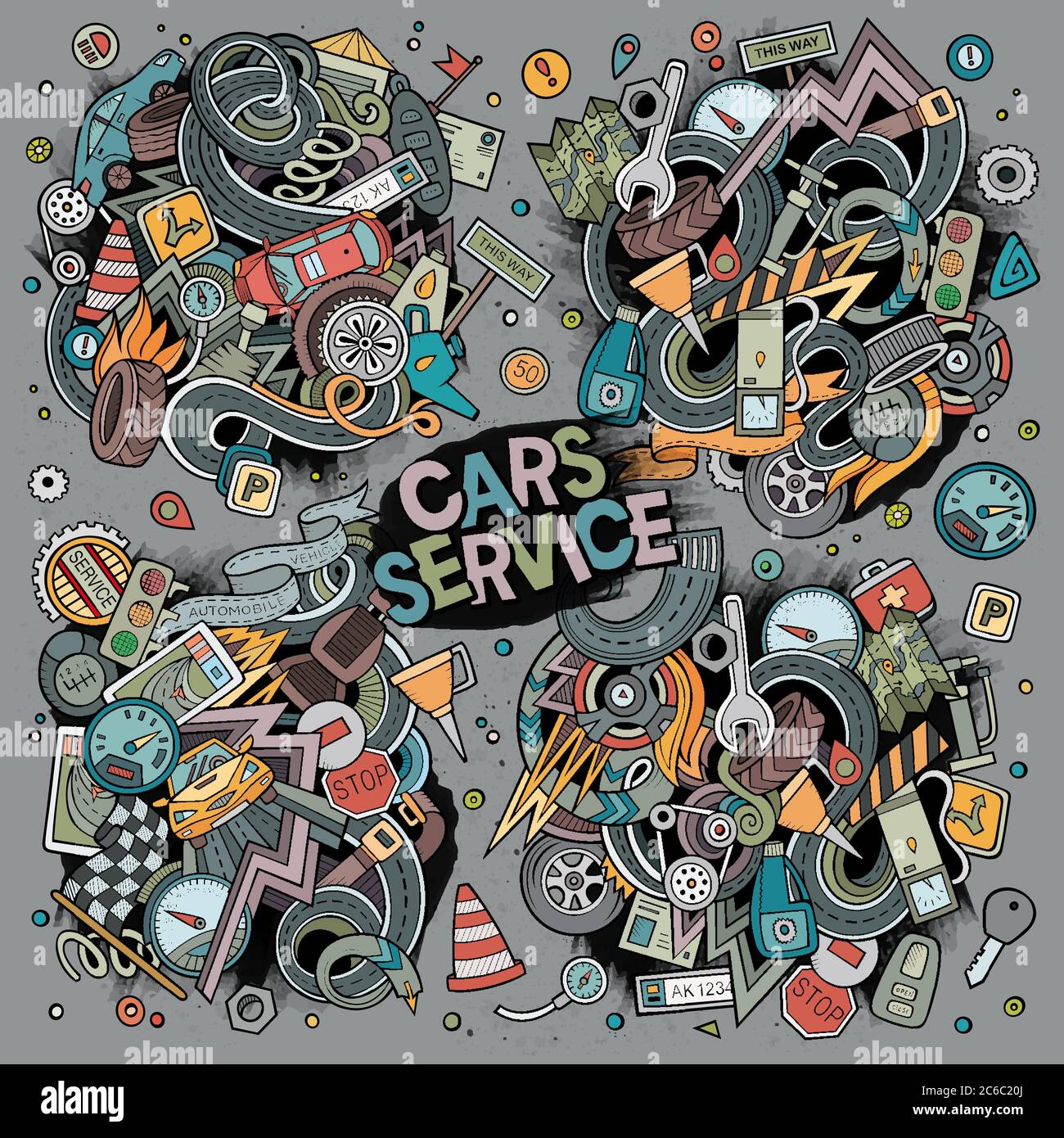 Vector cartoon set of Automobile designs Stock Vector Image & Art - Alamy