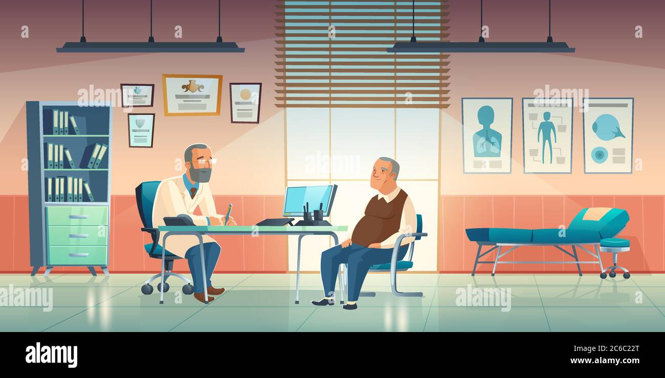 Cartoon doctor patient hi-res stock photography and images - Alamy