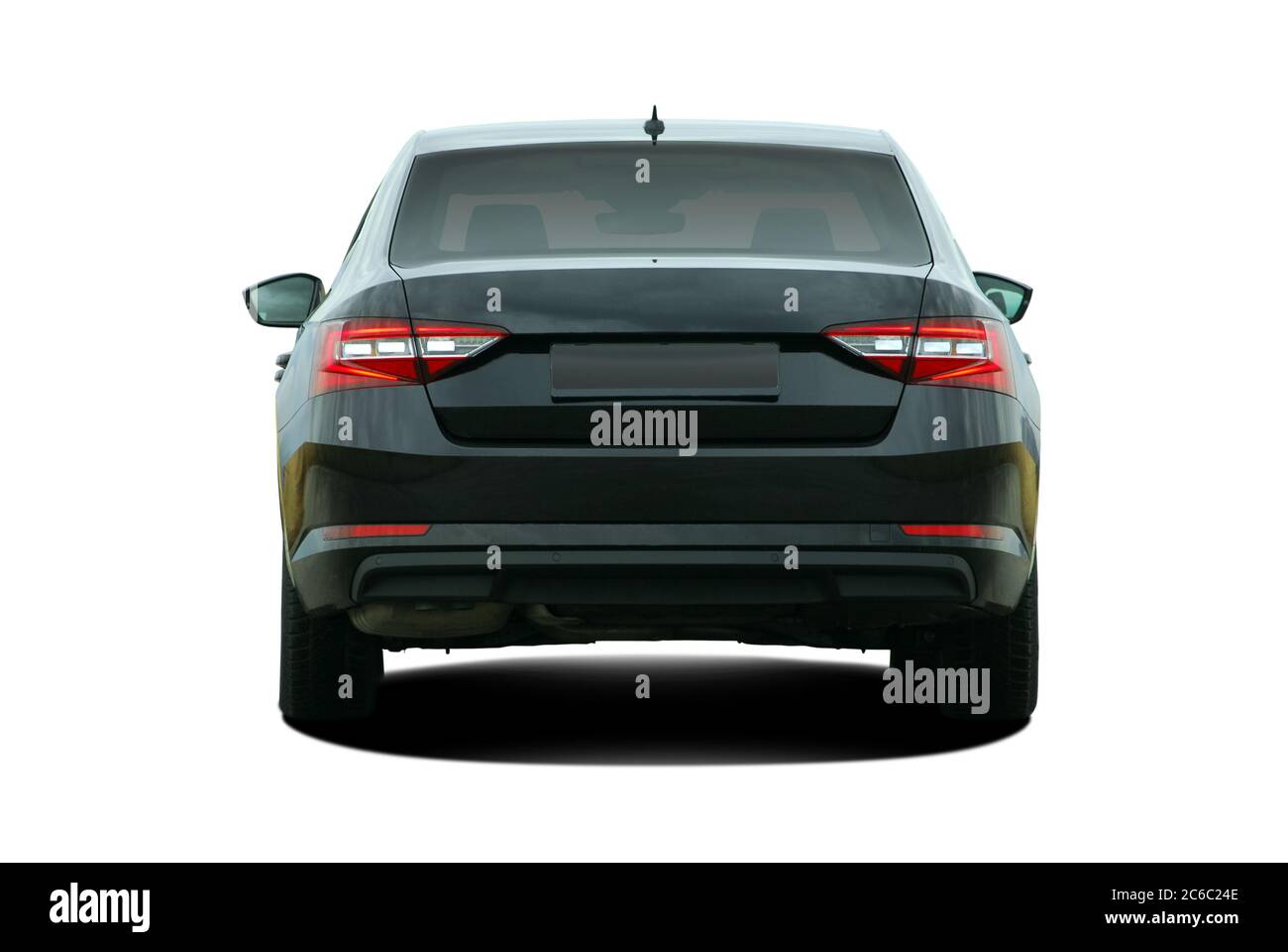 Passenger car back view Stock Photo - Alamy