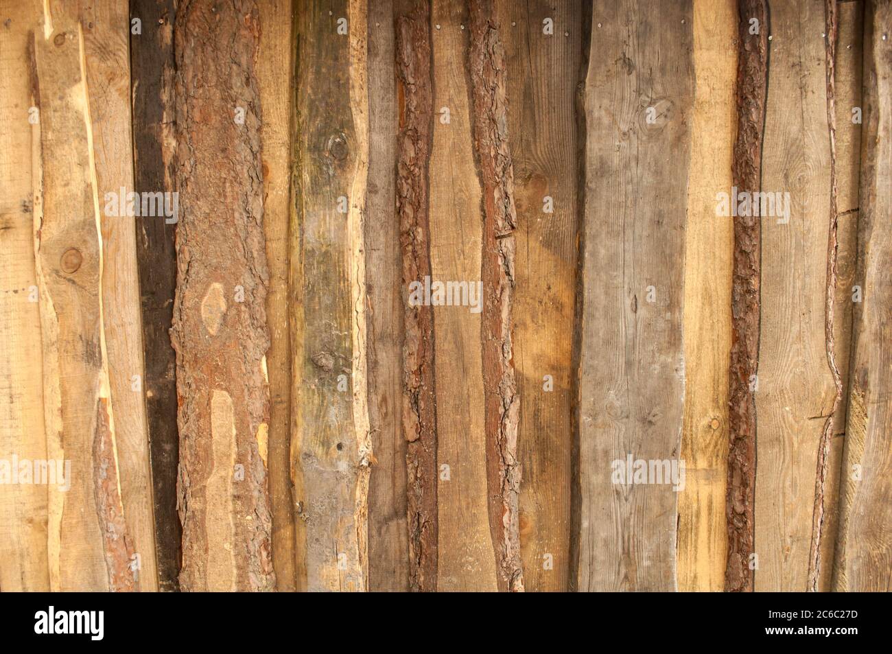Detailed wooden texture. Boards of powdered snow. Upright background ...