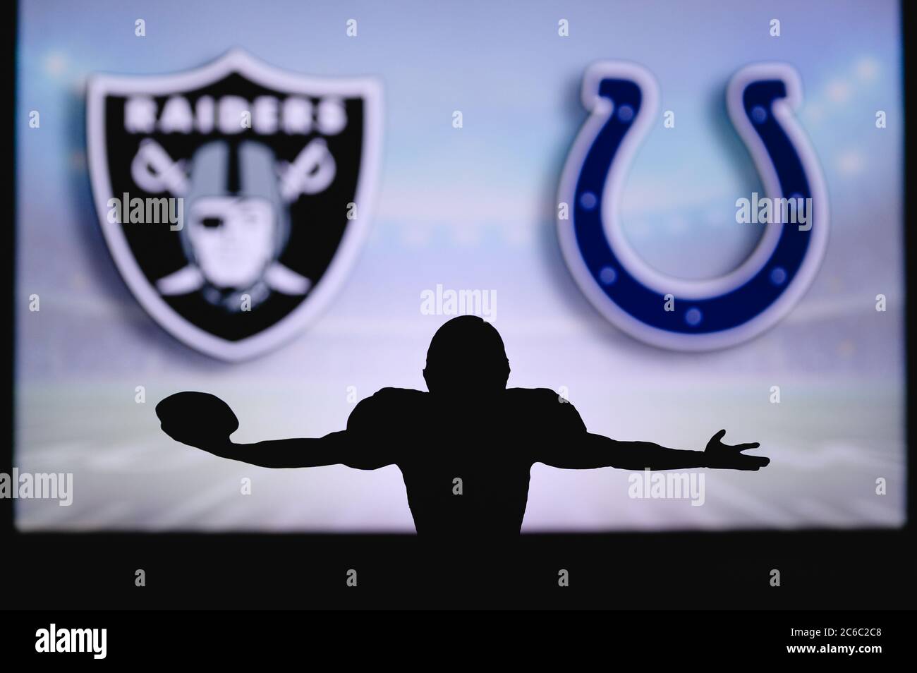 Las Vegas Raiders vs. Indianapolis Colts. NFL Game. American Football ...