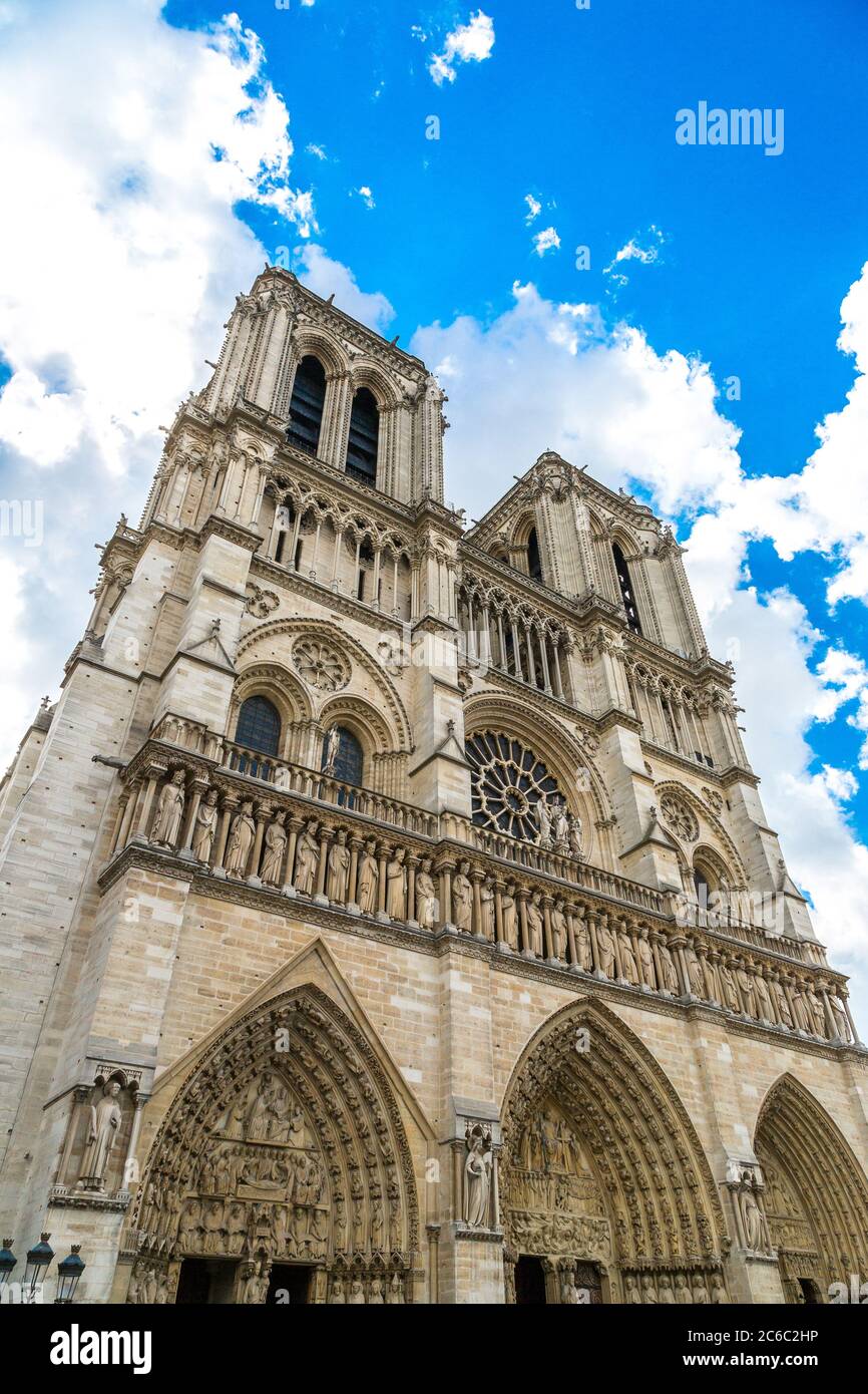 Notre Dame de Paris cathedral is the one of the most famous symbols of ...