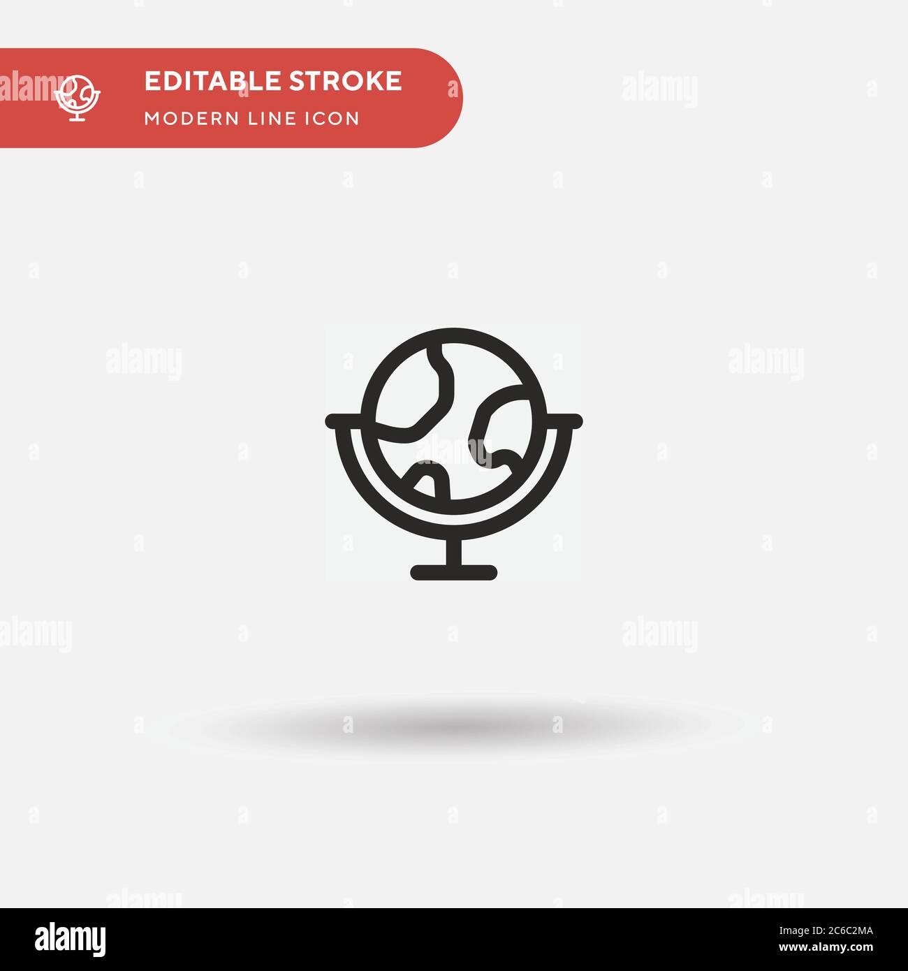 Geography Simple vector icon. Illustration symbol design template for ...