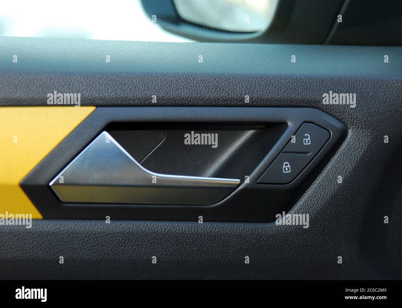 Car door handles and central locking Stock Photo - Alamy