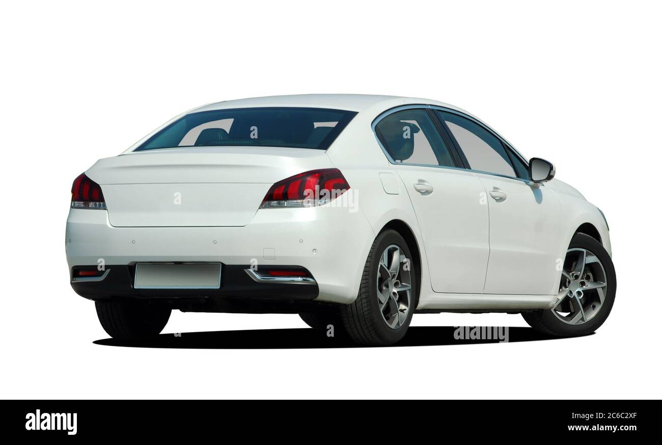 Passenger car back view Stock Photo - Alamy