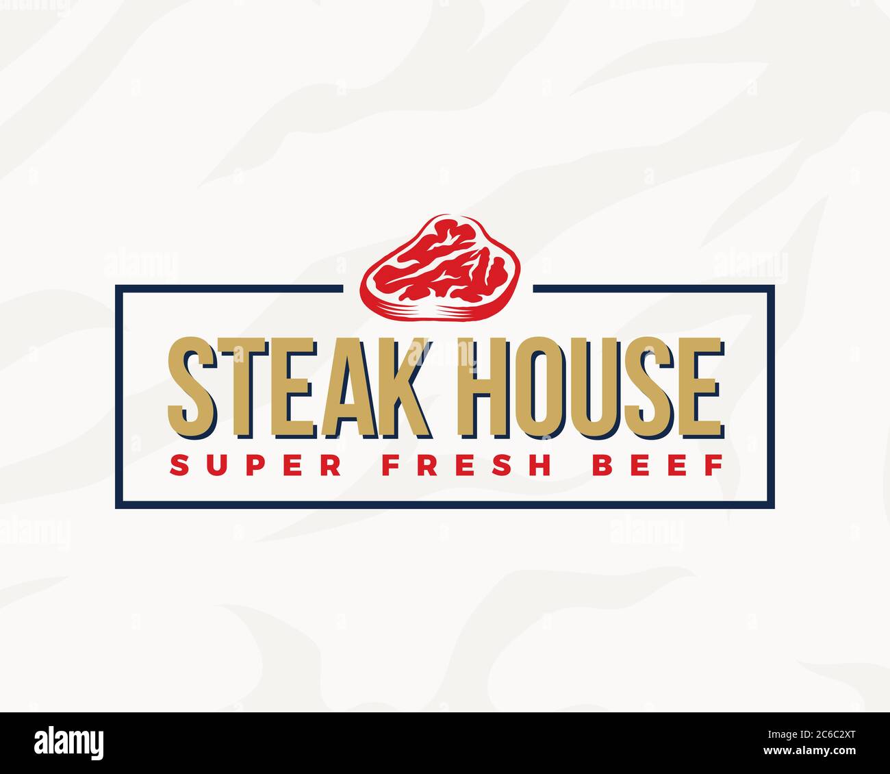Steak House Typography Label, Emblem or Logo Template. Premium Quality ...