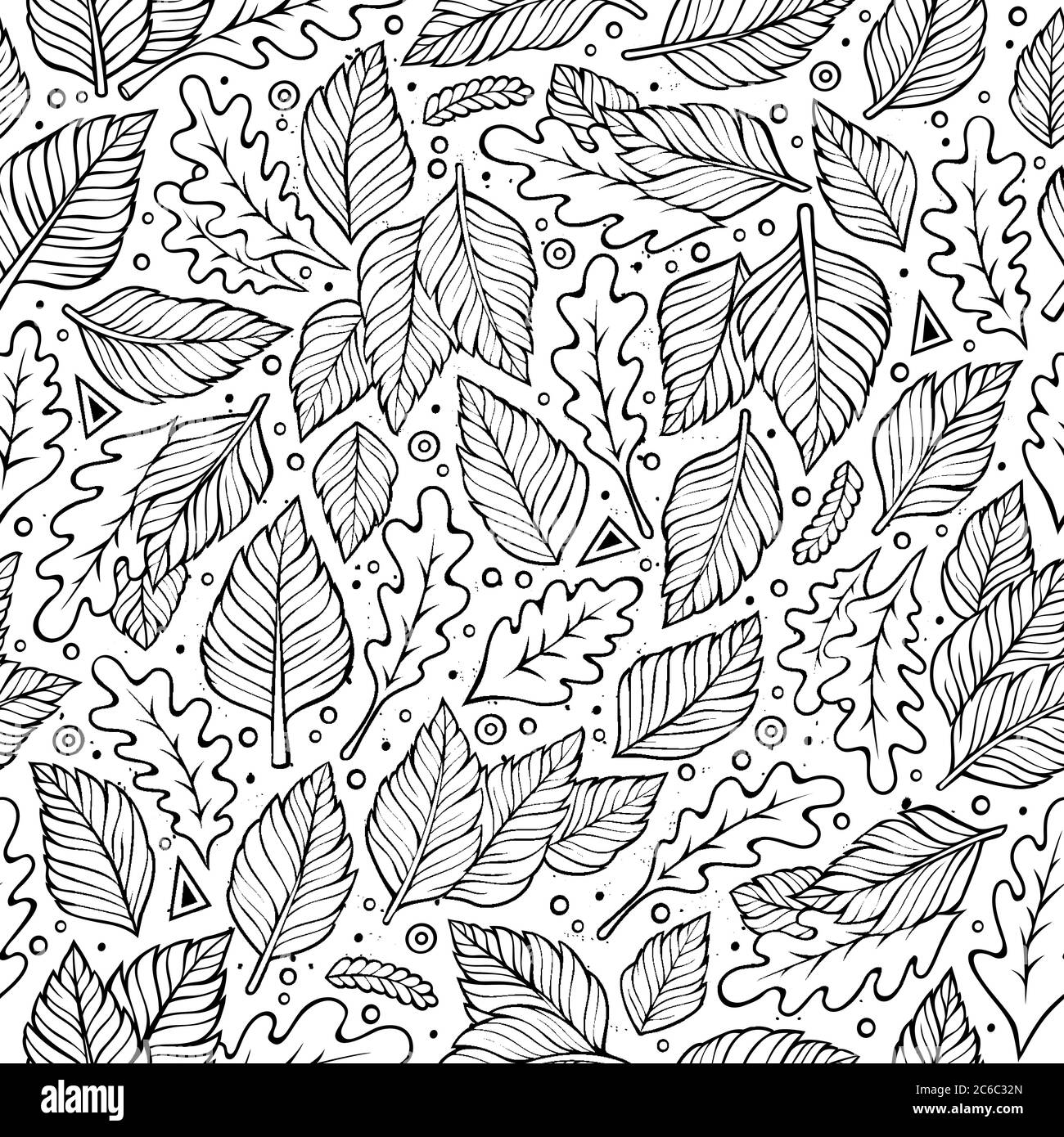 Cartoon cute hand drawn Autumn seamless pattern Stock Vector Image ... Cartoon cute hand drawn Autumn seamless pattern Stock Vector Image ...