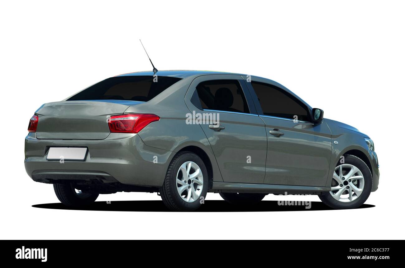 Passenger car back view Stock Photo - Alamy