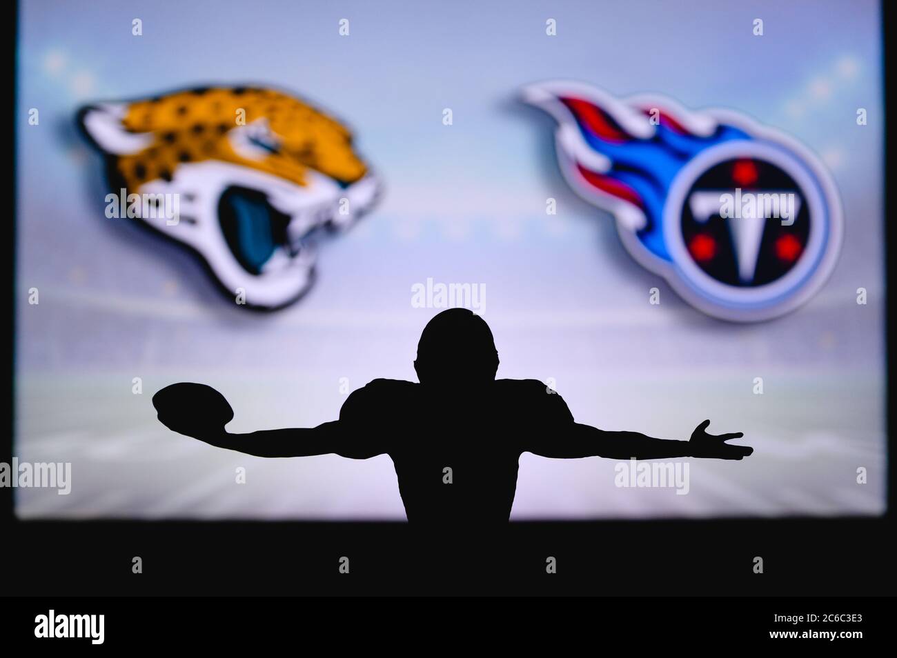 Jacksonville Jaguars vs. Tennessee Titans. NFL Game. American Football ...