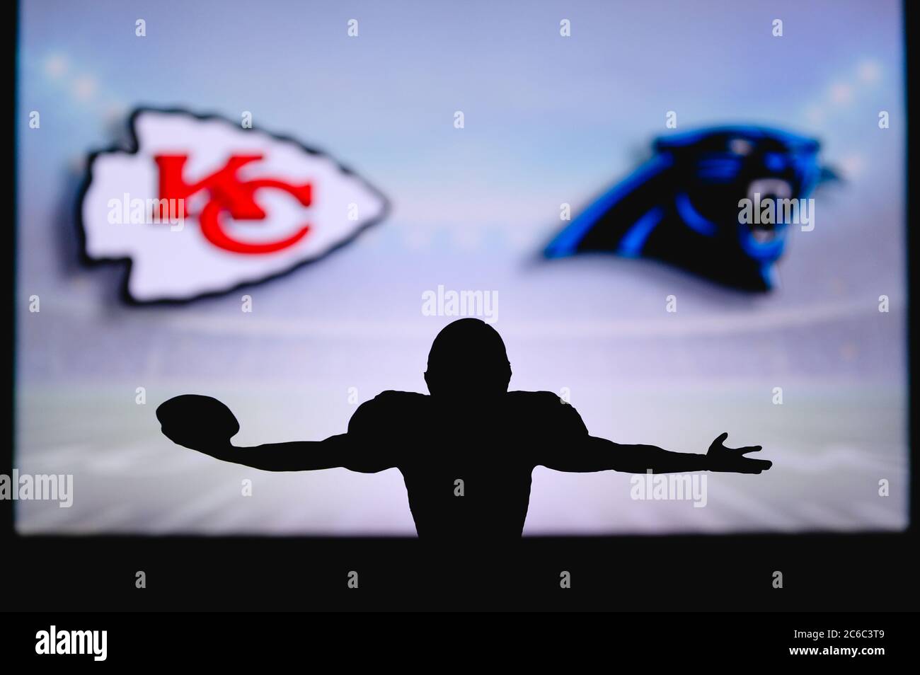 Kansas City Chiefs vs. Carolina Panthers. NFL Game. American Football ...