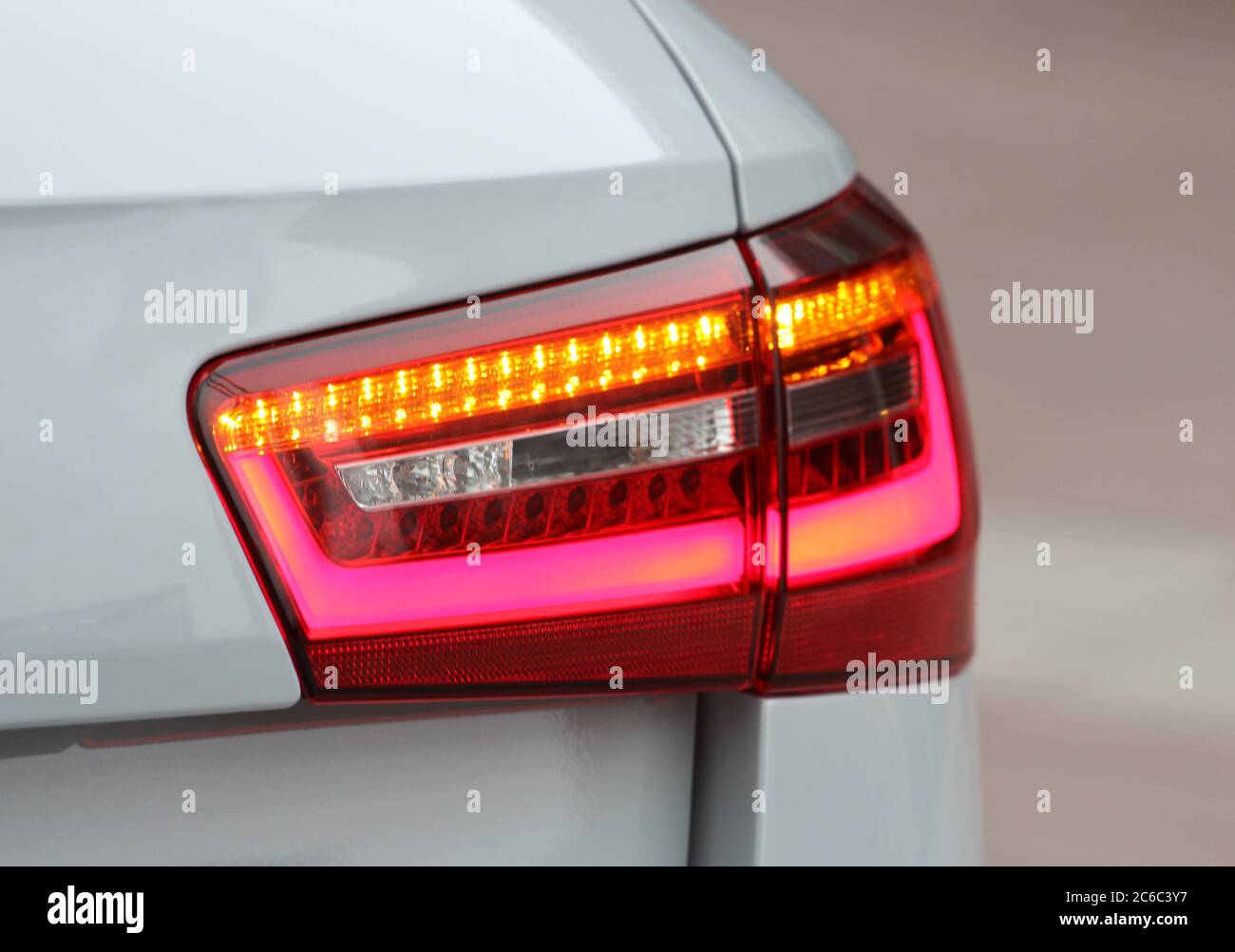 Rear car light Stock Photo - Alamy