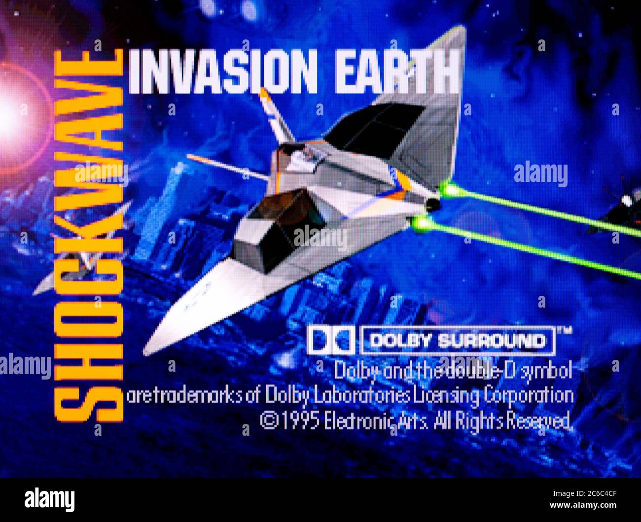 Shockwave Invasion Earth - Sony Playstation 1 PS1 PSX - Editorial use ...