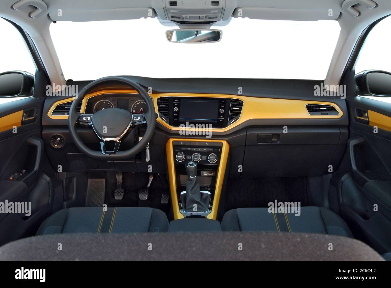 Dashboard of a modern car. Modern car interior Stock Photo - Alamy