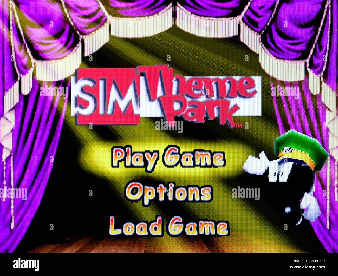 Sim Theme Park - Sony Playstation 1 PS1 PSX - Editorial use only Stock ...