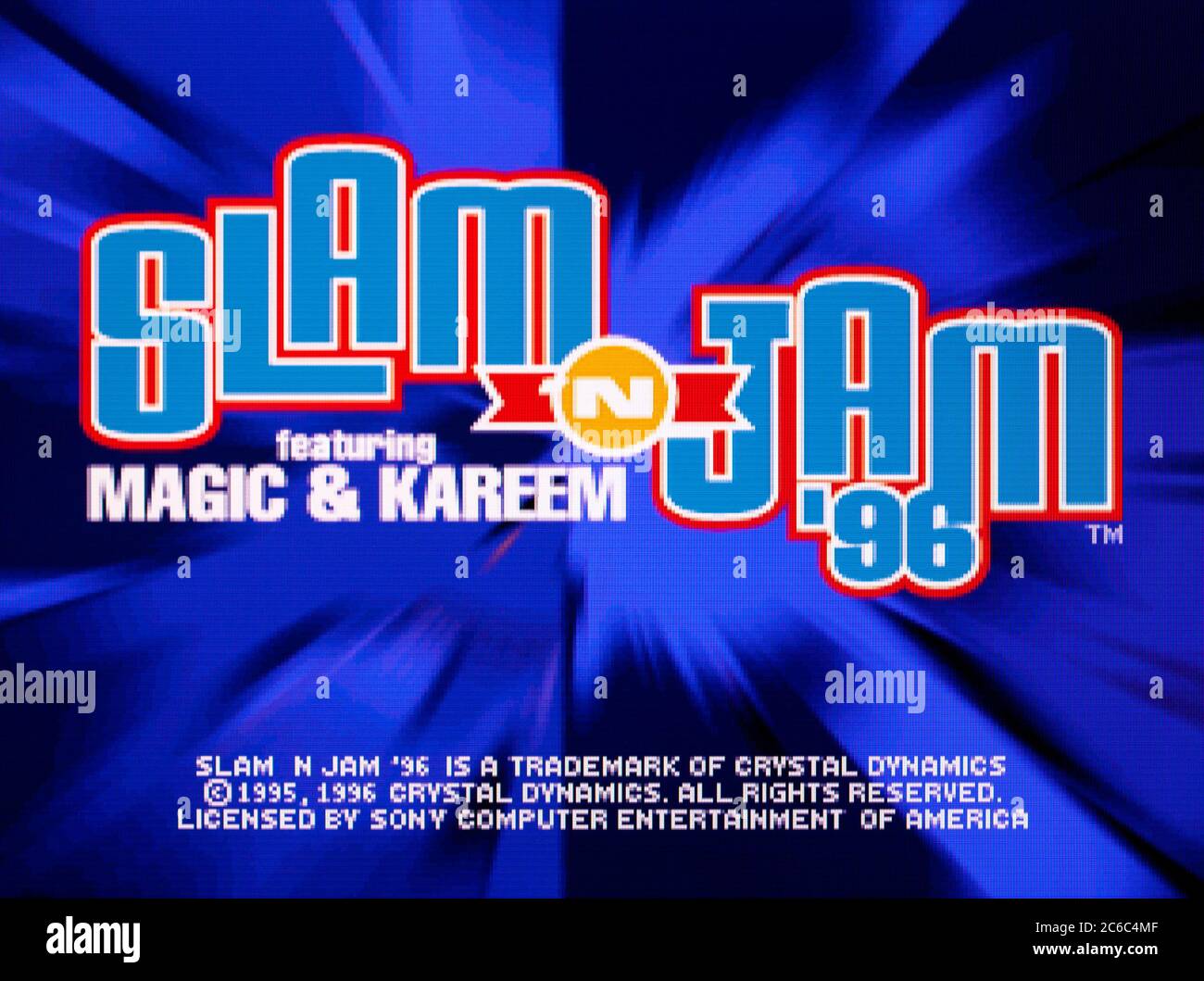 Slam 'n Jam '96 - Sony Playstation 1 PS1 PSX - Editorial use only Stock ...