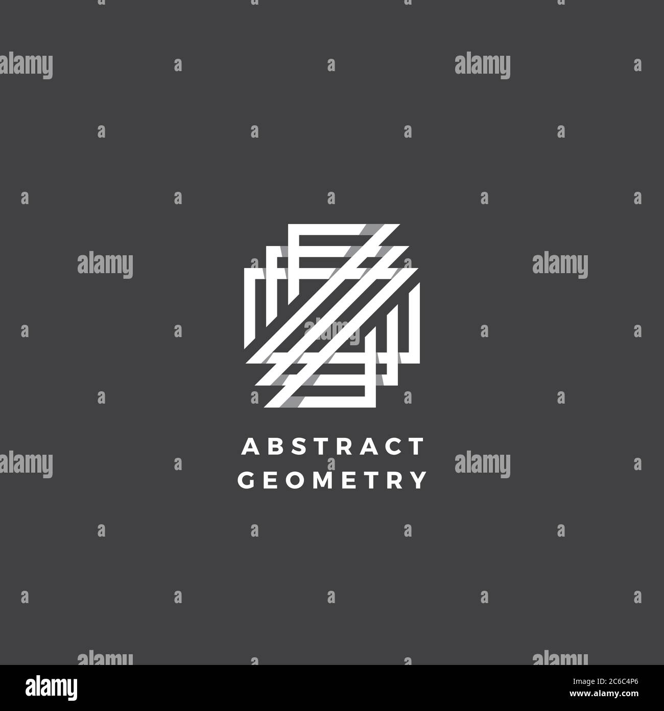 Abstract Geometry Minimal Vector Sign, Symbol or Logo Template Stock ...