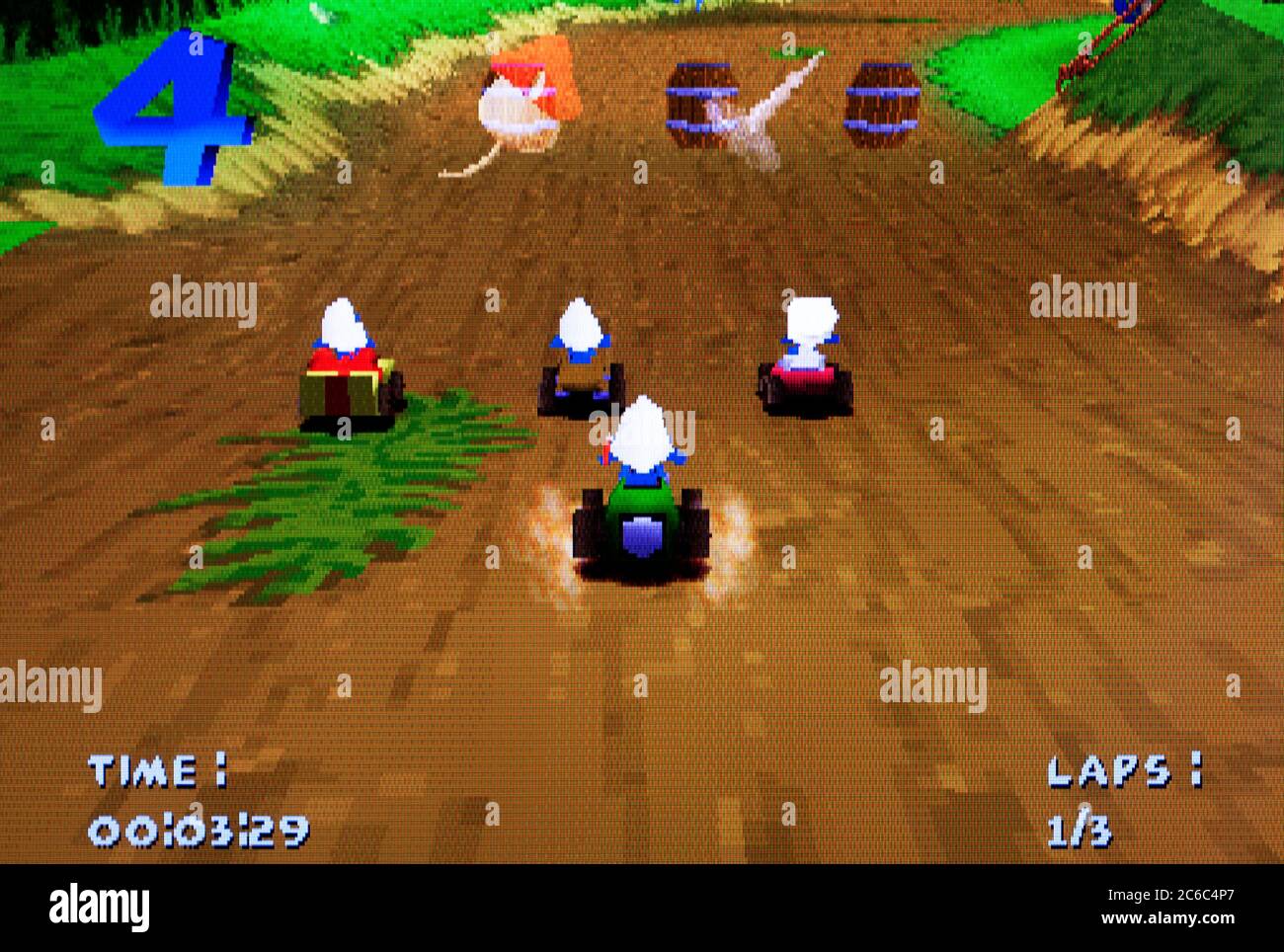 Smurf Racers - Sony Playstation 1 PS1 PSX - Editorial use only Stock ...