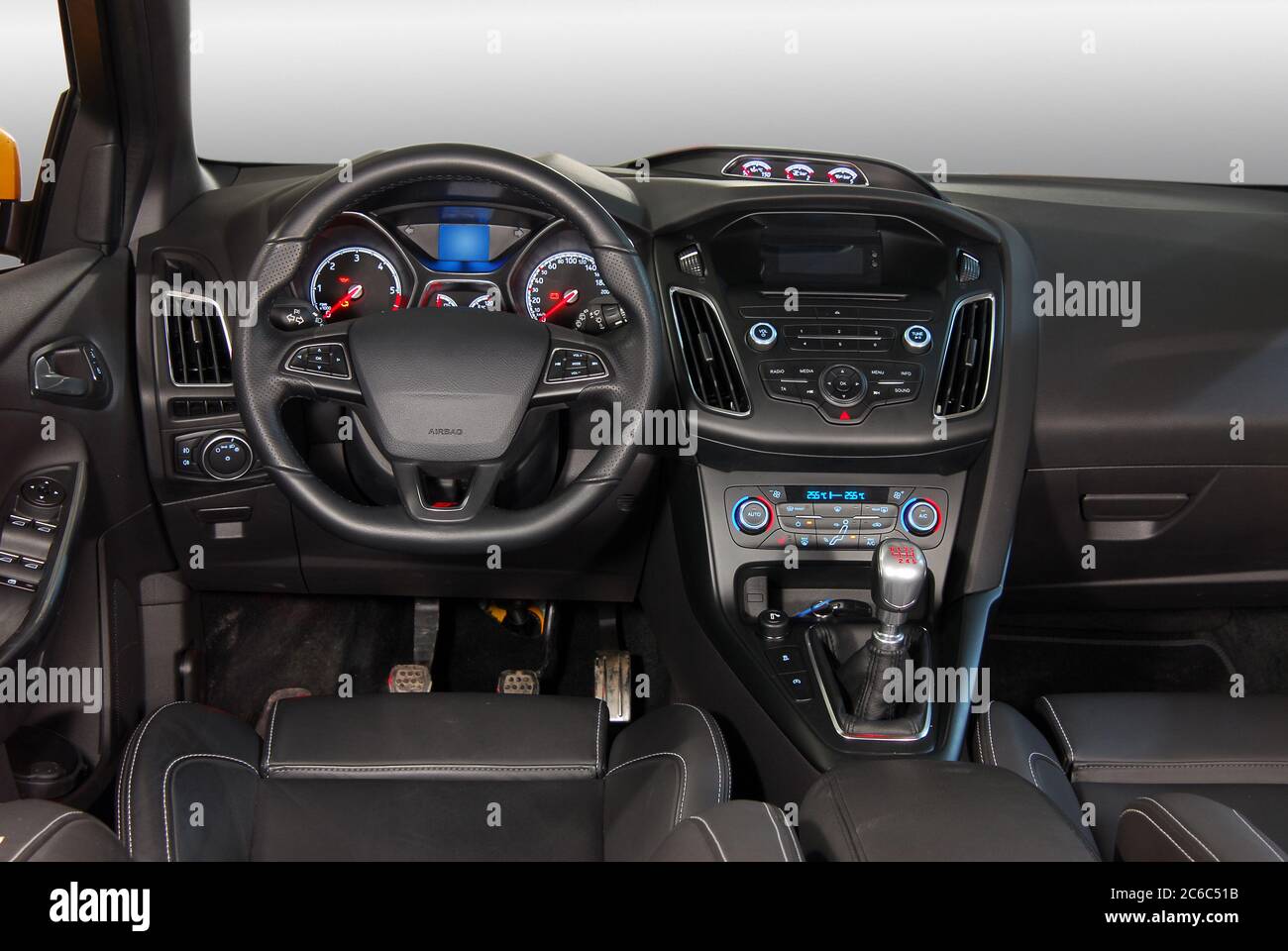 Dashboard of a modern car. Modern car interior Stock Photo - Alamy