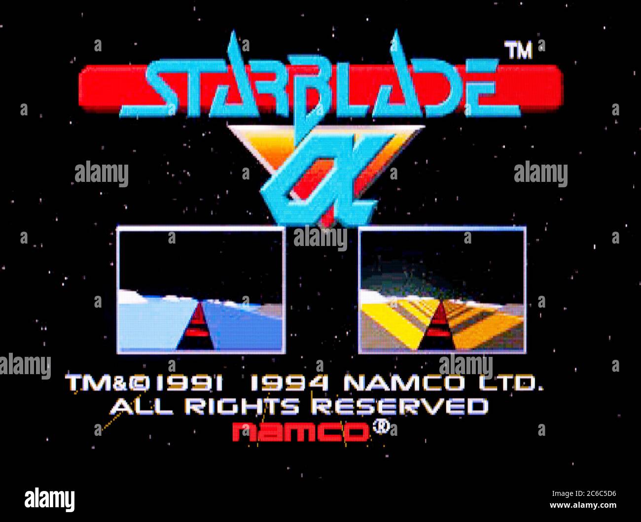 Starblade Alpha - Sony Playstation 1 PS1 PSX - Editorial use only Stock ...