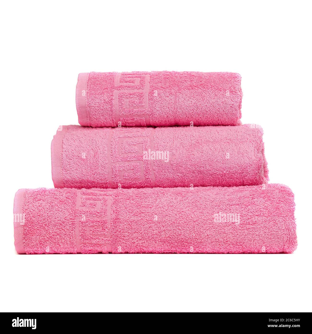 Rolled fresh clean towels Cut Out Stock Images & Pictures - Alamy