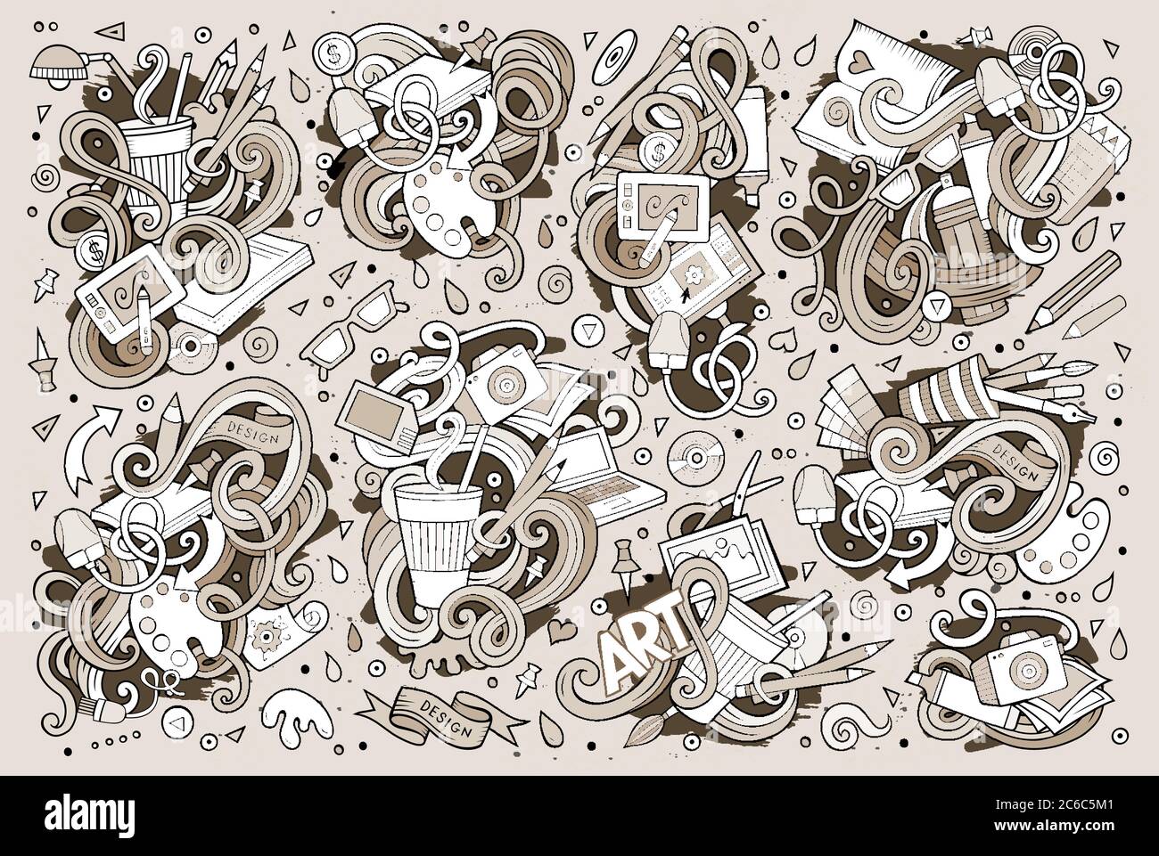 Vector set of design theme items Stock Vector Image & Art - Alamy