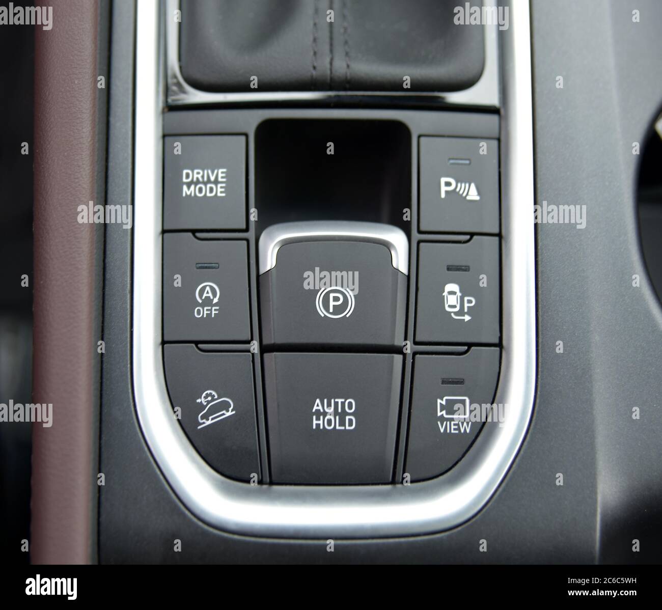 Car panel buttons. Panel with buttons on the control panel of car Stock ...