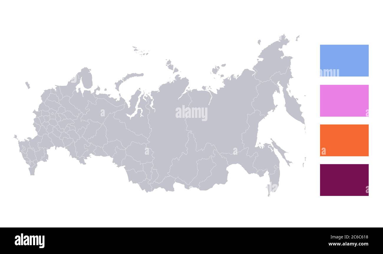Map russia world Cut Out Stock Images & Pictures - Alamy