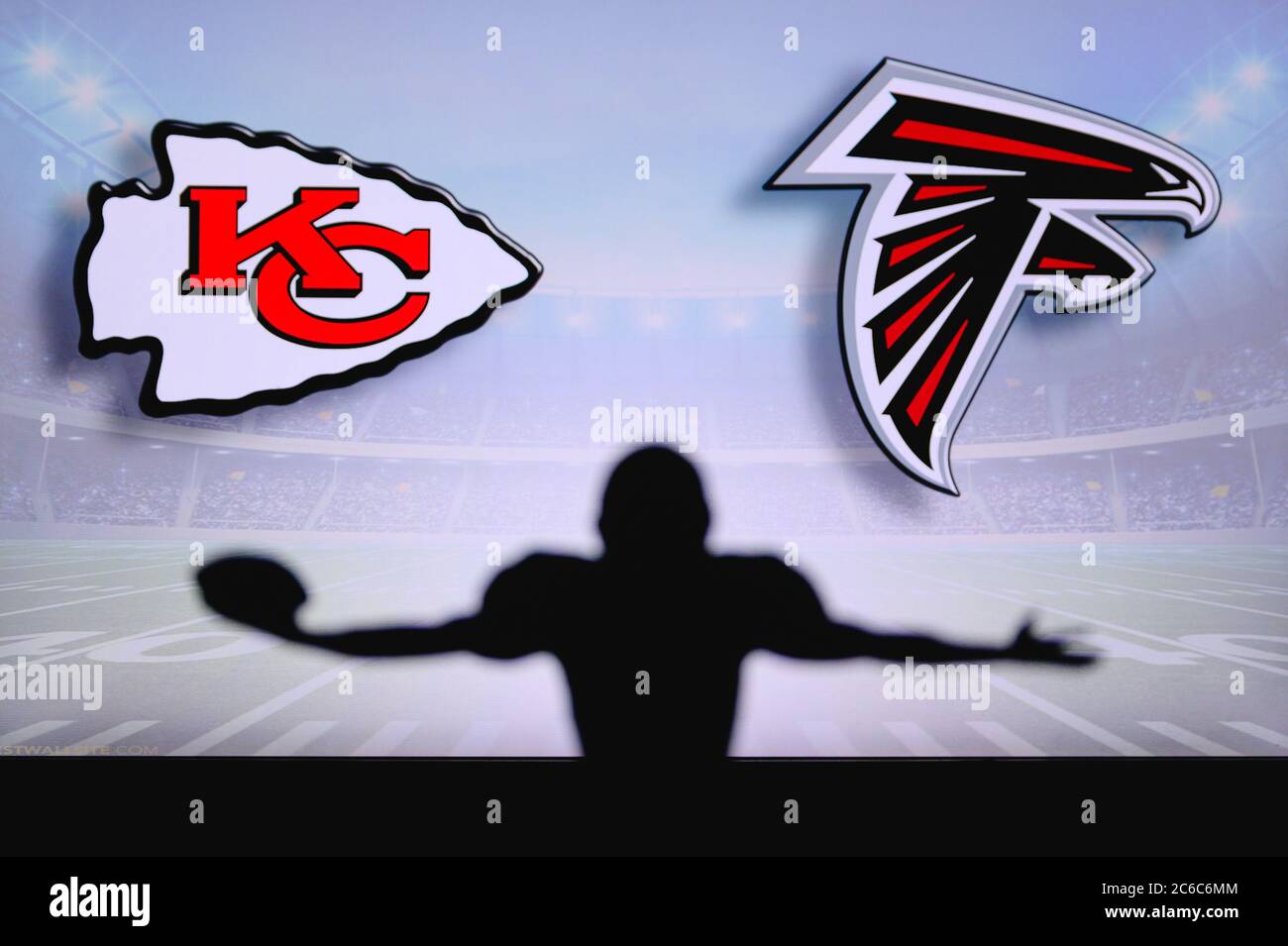 Kansas City Chiefs vs. Atlanta Falcons. NFL Game. American Football ...