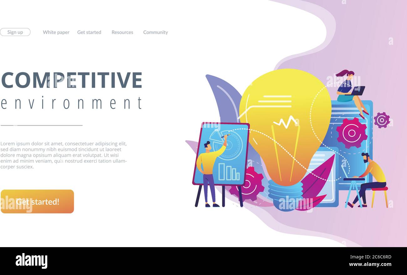 Competitive environment Stock Vector Images - Alamy