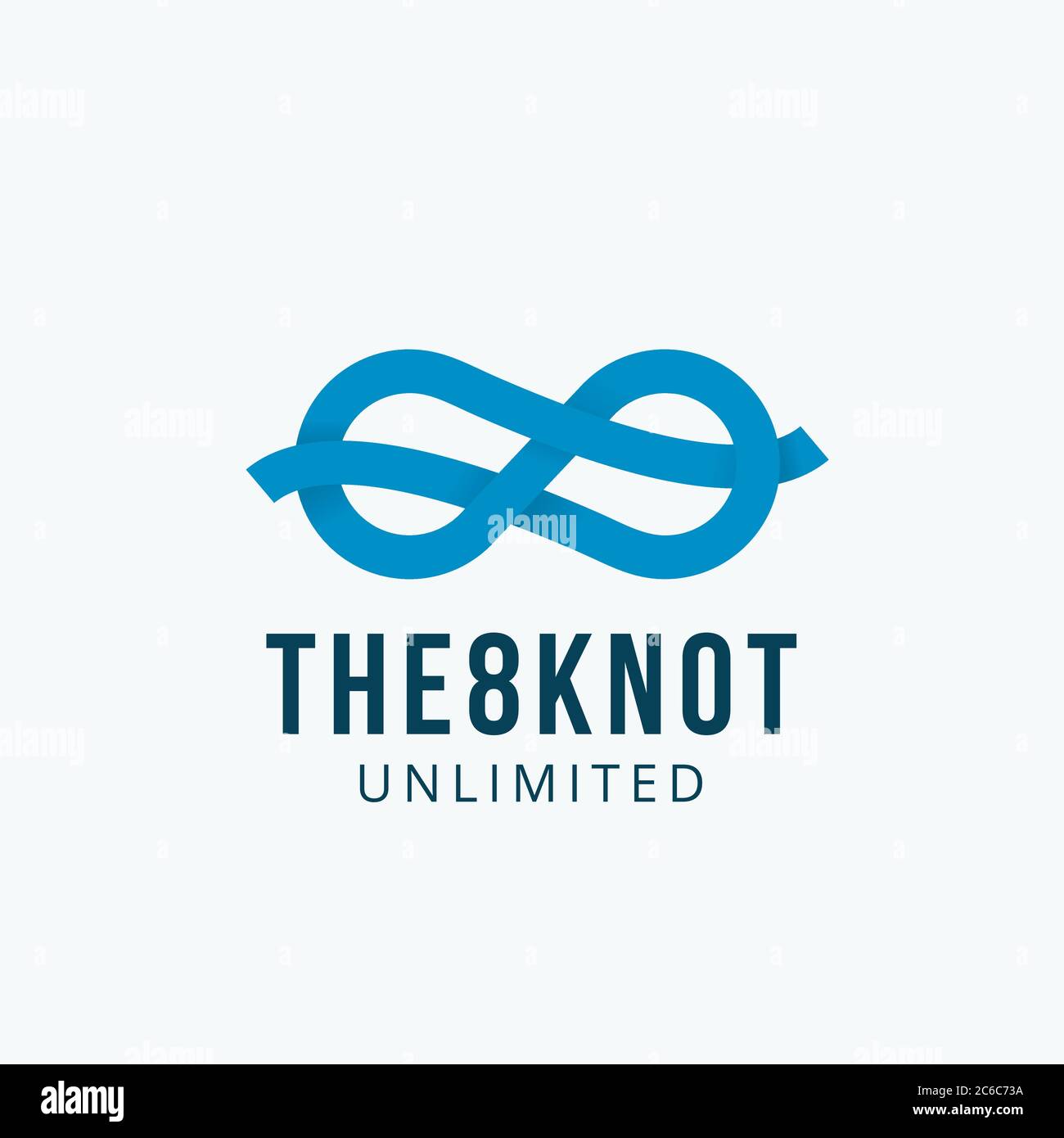 Figure Eight Knot Abstract Vector Sign, Emblem or Logo Template ...