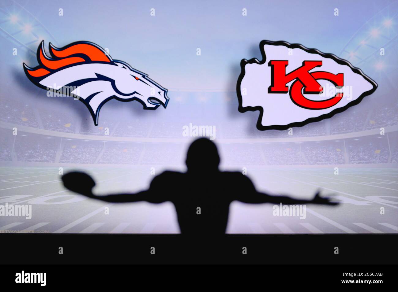Denver Broncos vs. Kansas City Chiefs. NFL Game. American Football ...