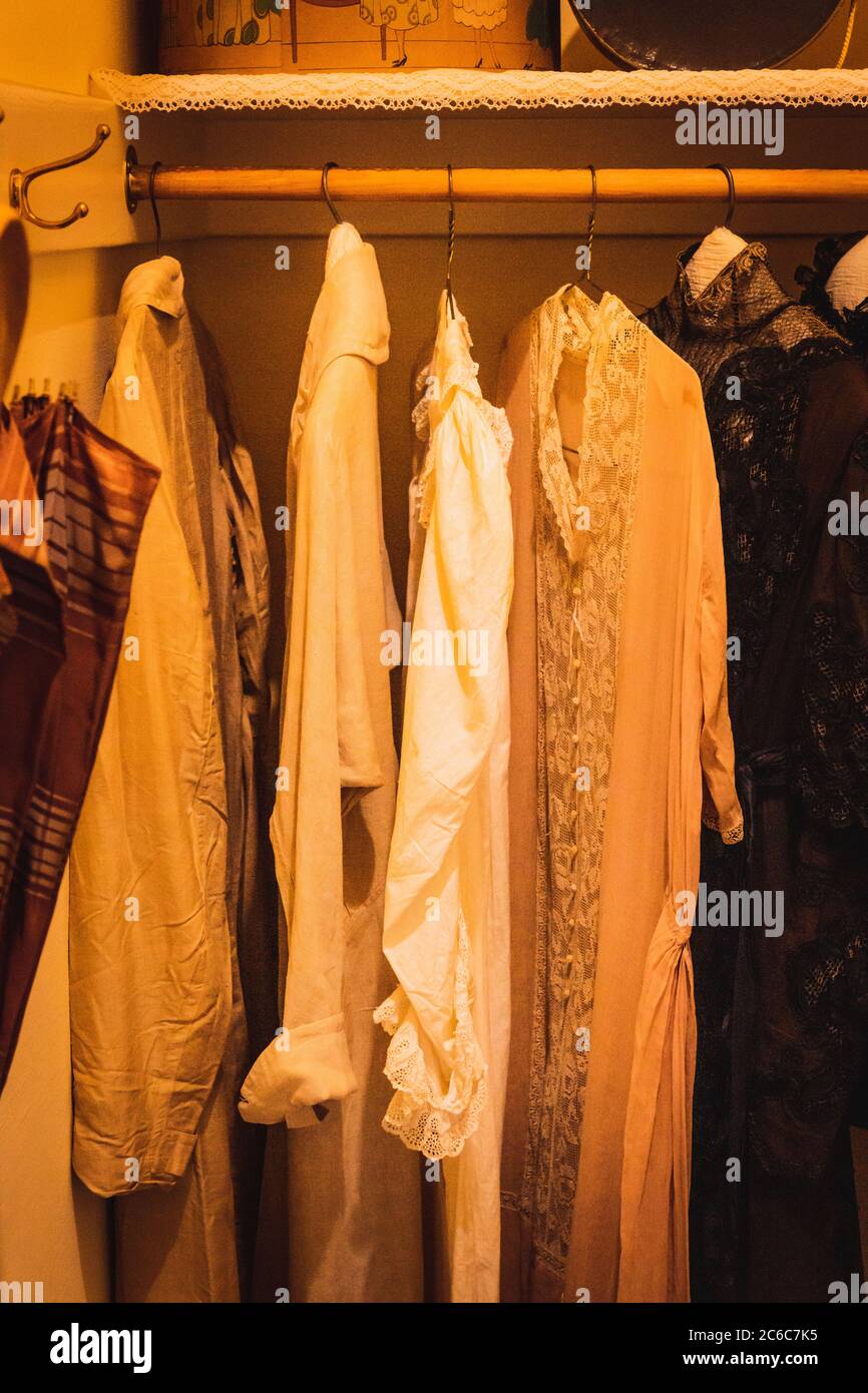 Dressing closet in a historical mansion Stock Photo - Alamy