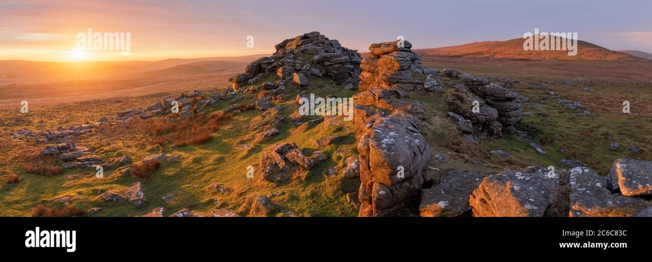 West Mill Tor, Dartmoor, Devon, Uk Stock Photo - Alamy