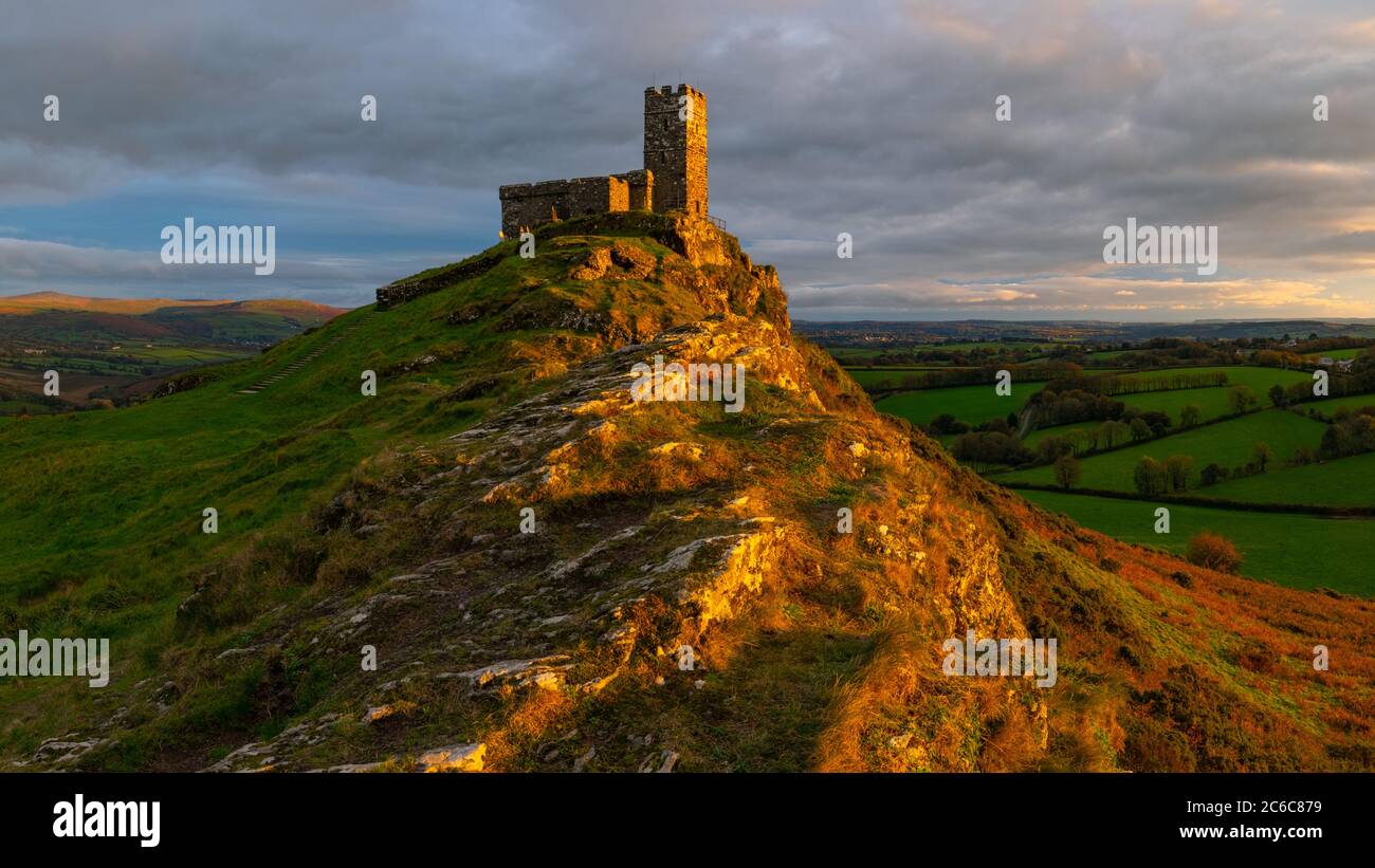 Brentor church sunrise hi-res stock photography and images - Alamy