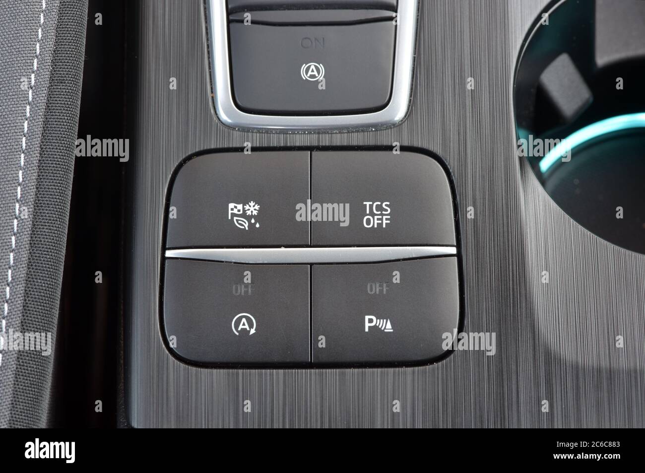 Car panel buttons. Panel with buttons on the control panel of car Stock ...
