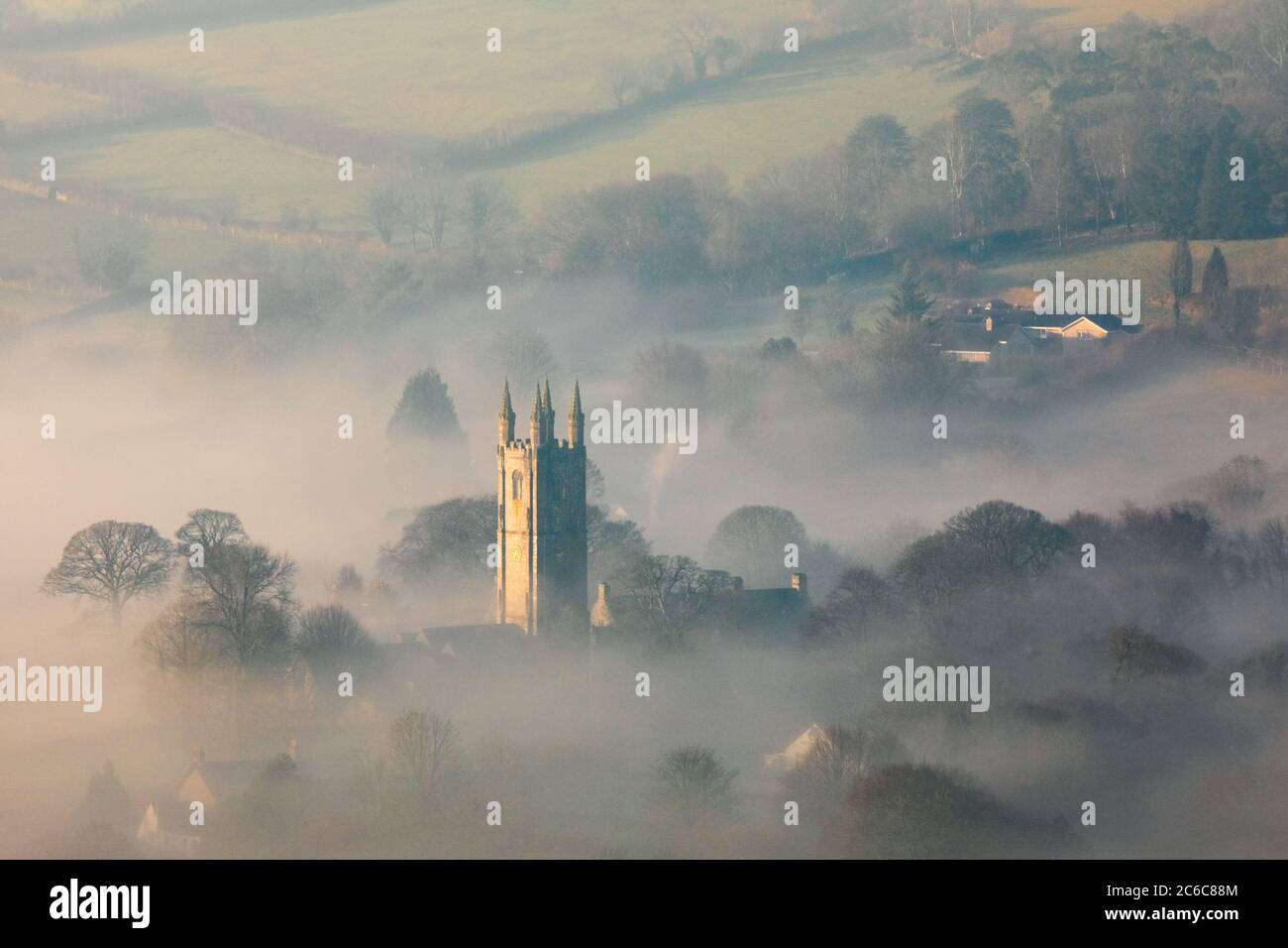 Mist church hi-res stock photography and images - Alamy
