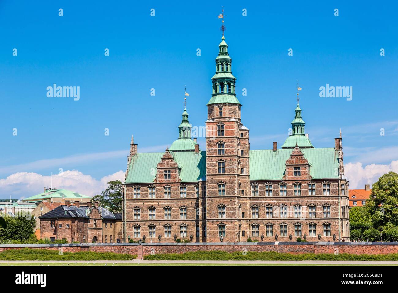 Rosenborg Castle in Copenhagen, Denmark in a summer day Stock Photo - Alamy