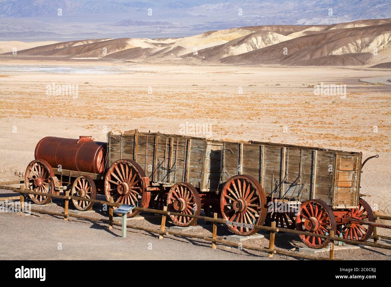 20 Mule Team Wagon at the Harmony Borax Works, Death Valley National ...