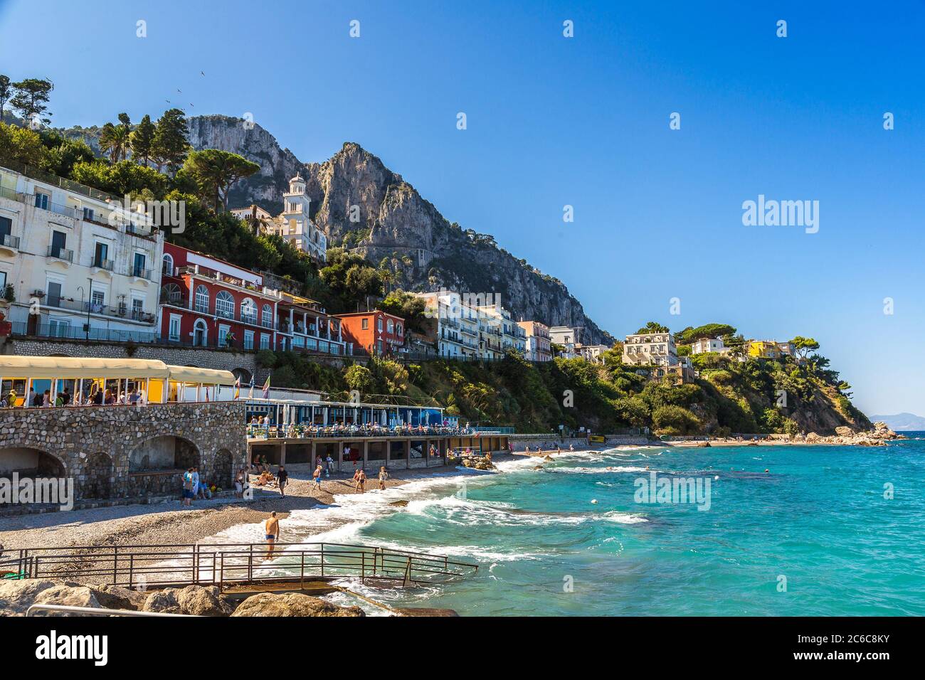 Capri island in a beautiful summer day in Italy Stock Photo - Alamy