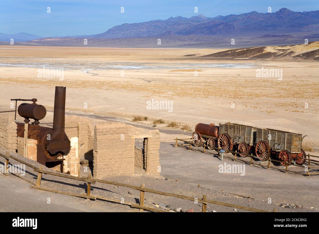 20 Mule Team Wagon at the Harmony Borax Works, Death Valley National ...