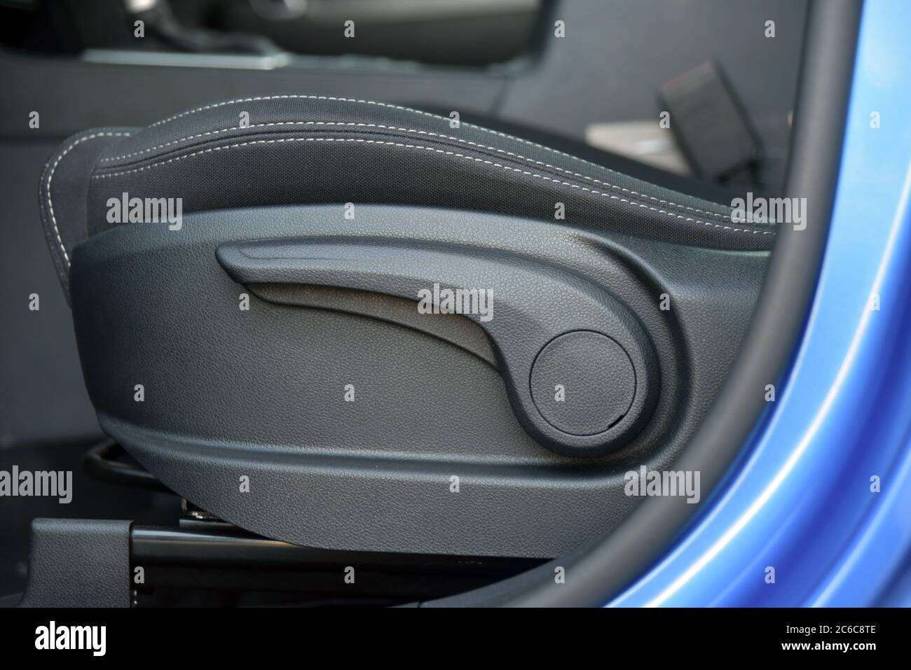 mechanical adjusting lever for adjusting seats Stock Photo - Alamy