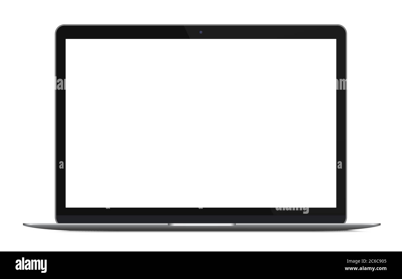 Modern laptop blank screen isolated Stock Vector Images - Alamy