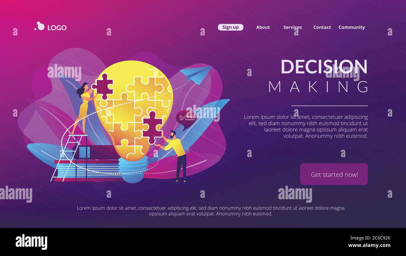 Vision statement concept landing page Stock Vector Image & Art - Alamy