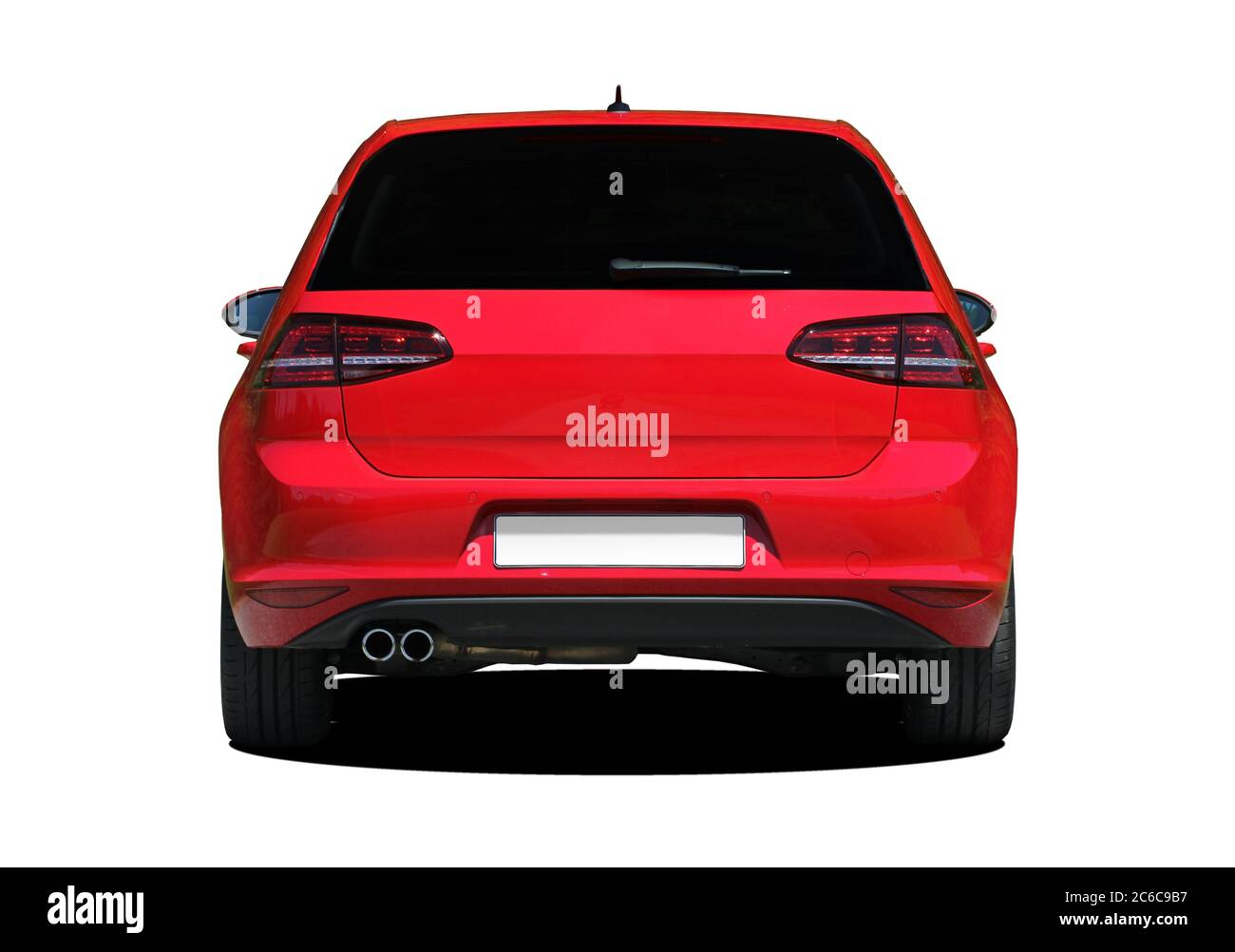 Passenger car back view Stock Photo - Alamy