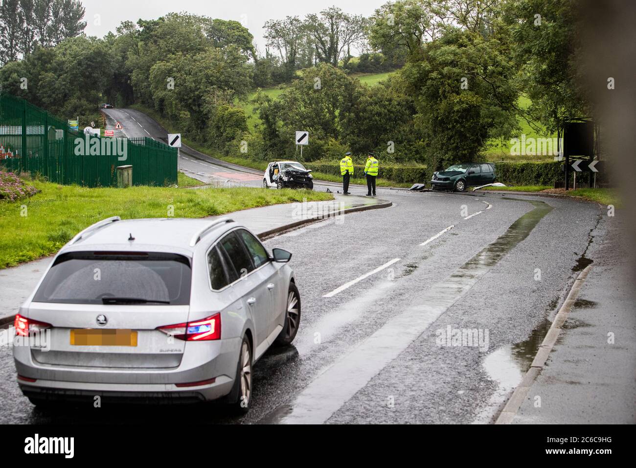 Station Road, Saintfield, County Down, Northern Ireland, July 8th 2020 ...