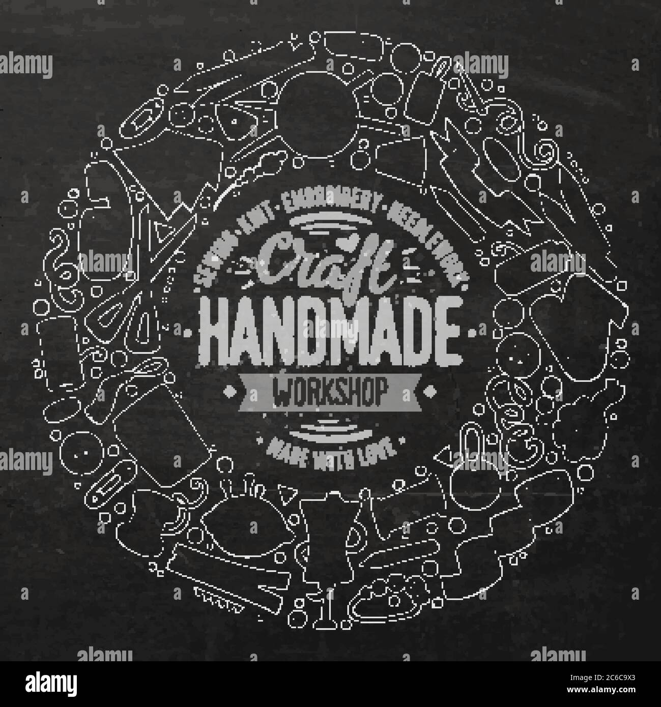 Set of Handmade cartoon doodle objects, symbols and items Stock Vector ...