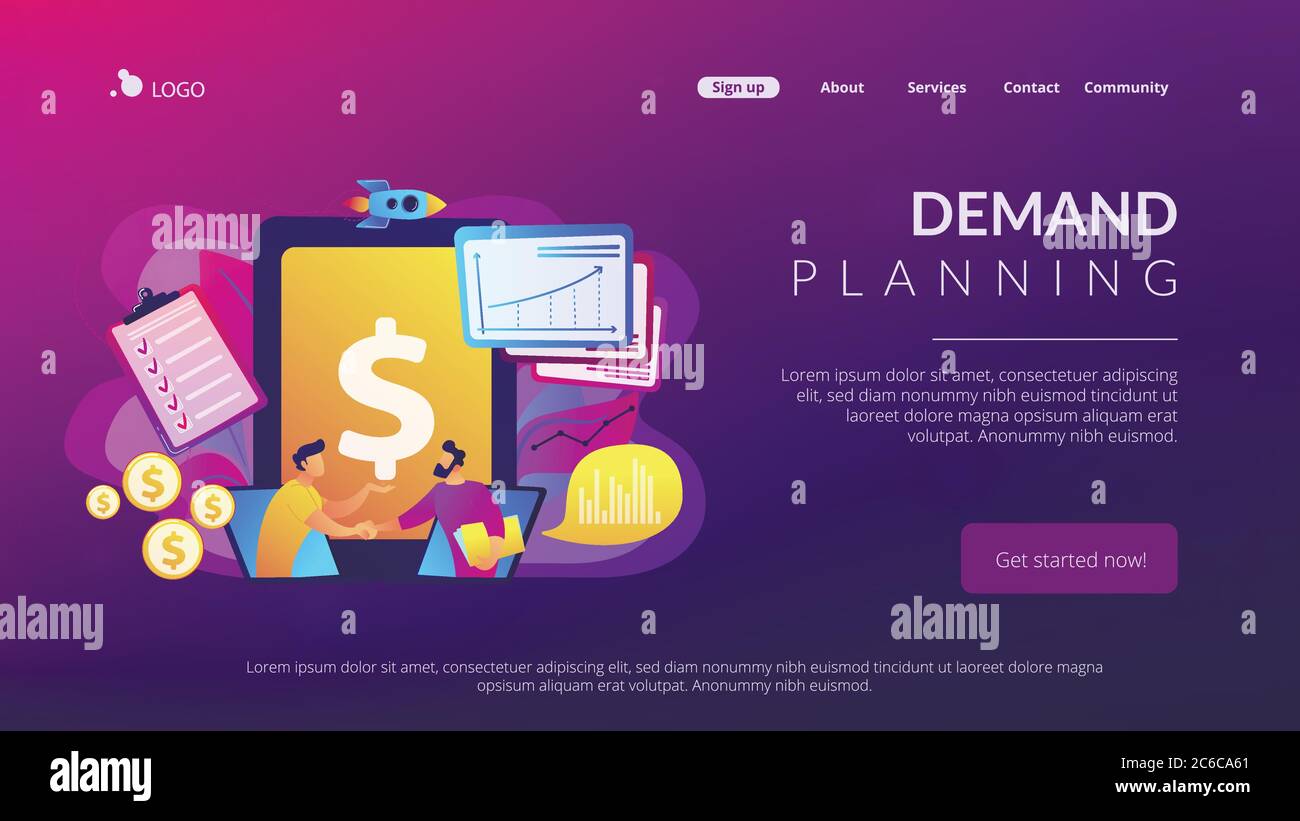 Demand planning concept landing page Stock Vector Image & Art - Alamy